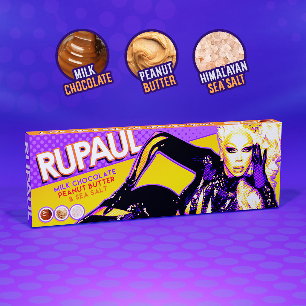 RuPaul Milk Chocolate, Peanut Butter and Sea Salt – ChocoLab